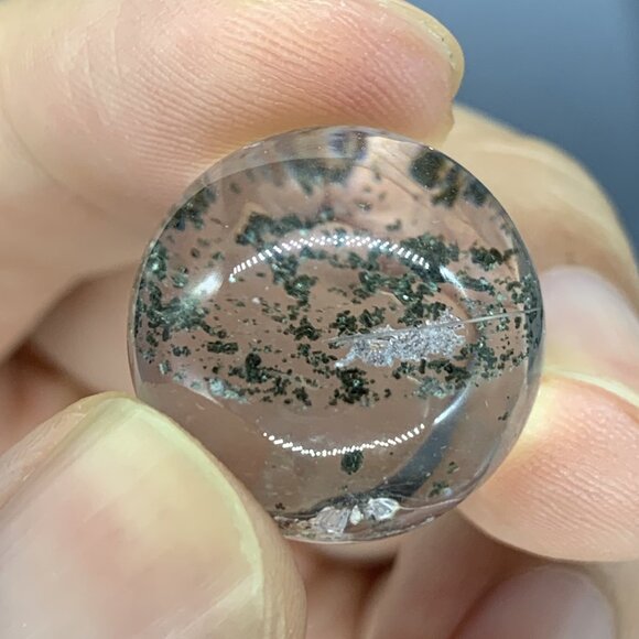 Jewelry | Natural Green Phantom Quartz Sphere Crystal Ball | Poshmark